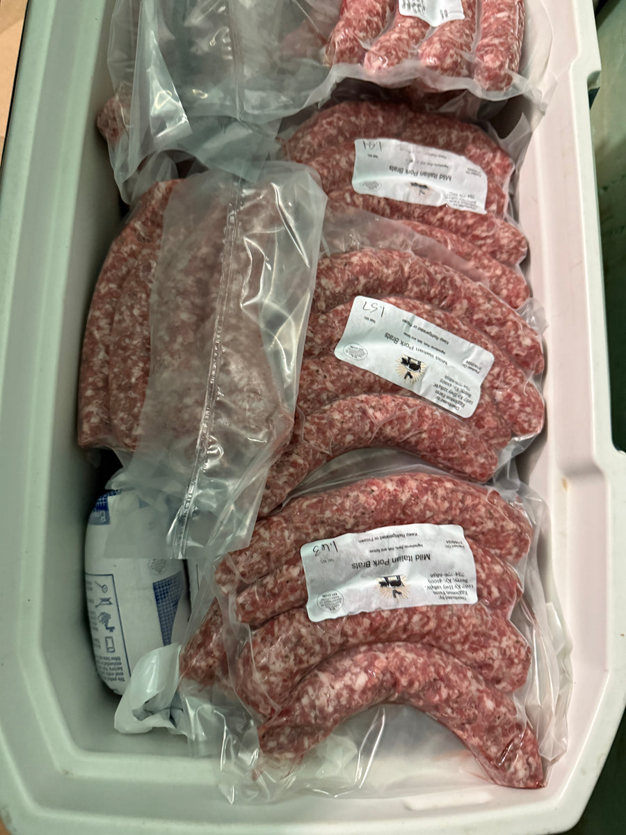 Pork Brats, Mild Italian 4pk – Eggleston Farm Fresh Foods