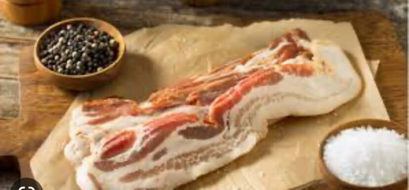 Pasture Raised Pork Bacon, Cured 1# pkt – Eggleston Farm Fresh Foods