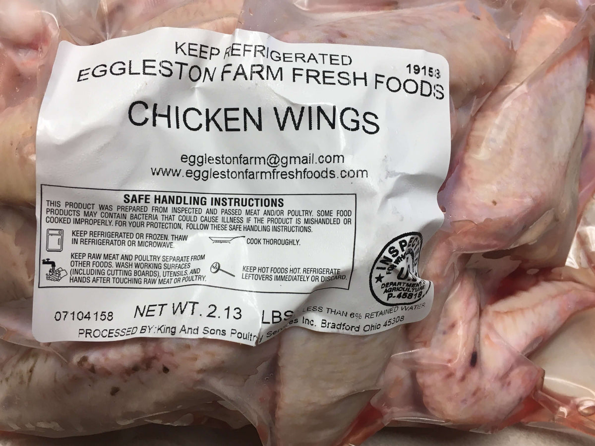 Non-GMO, Pasture Raised Chicken Wings Large 6pk – Eggleston Farm Fresh ...